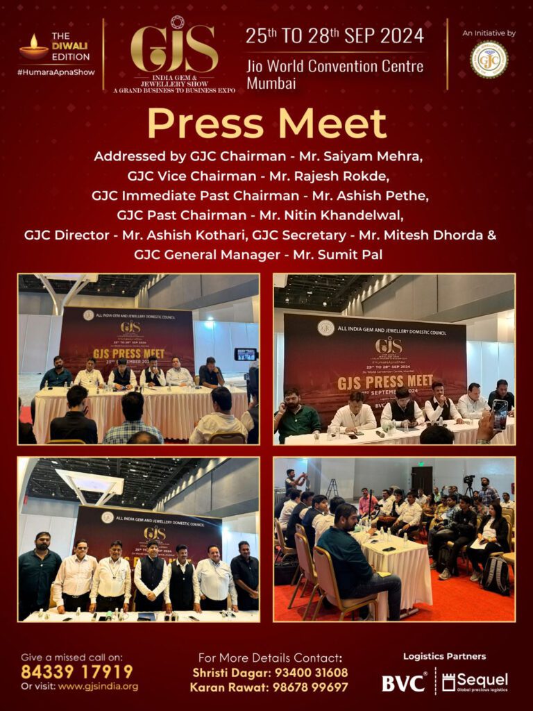 GJS Press Meet at Jio World Convention Centre, Mumbai ...